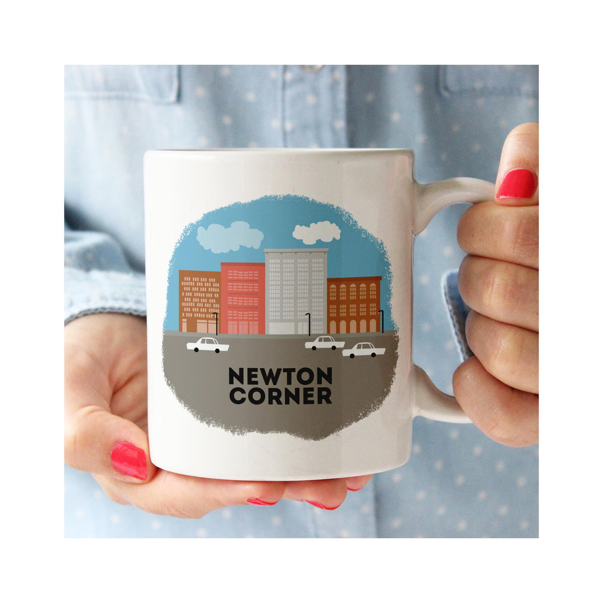 Newton Corner, MA Mug– Greentail Table